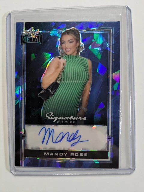 MANDY AUTO 2024 LEAF Metal Signature Series WWE Wrestling Diva ...