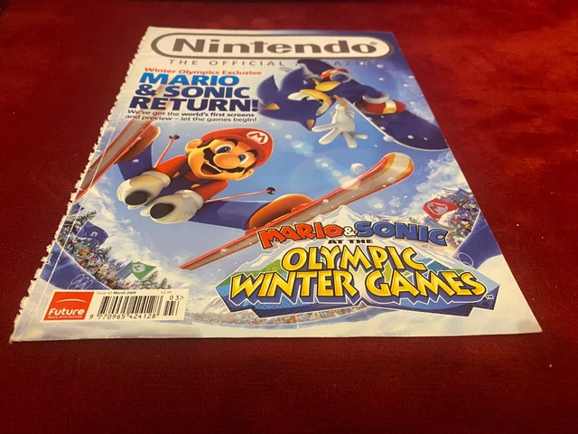 FRAMED NINTENDO MAGAZINE Cover Page 11X8 Mario & Sonic Return Olympic ...