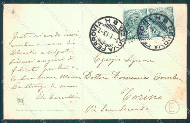 GENOVA CITTÀ CORSO Firenze Tram PIEGHINA cartolina QZ5111 EUR 15,00 ...