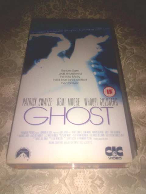 GHOST PATRICK SWAYZE Demi Moore Whoopi Goldberg PAL VHS Video L@@K £0. ...