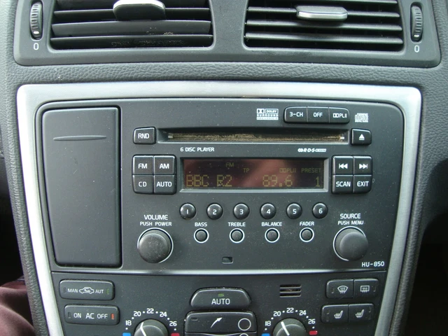 GENUINE VOLVO V70,S60,XC70 2004-2007( radio+6cd ) stereo player HU-850 ...