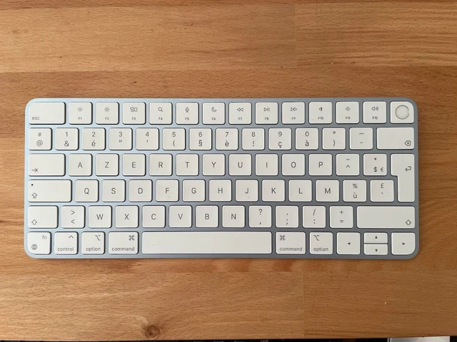 MAGIC KEYBOARD WITH Touch ID Clavier Français Azerty Bluetooth -APPLE ...