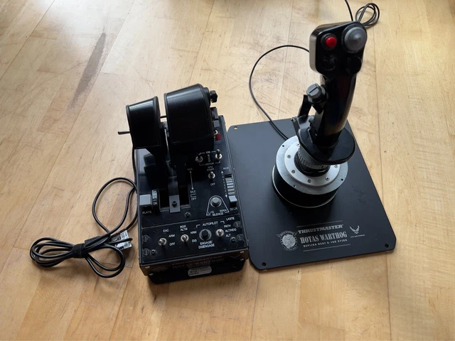 THRUSTMASTER HOTAS WARTHOG Flight Stick + Throttle £190.00 - PicClick UK