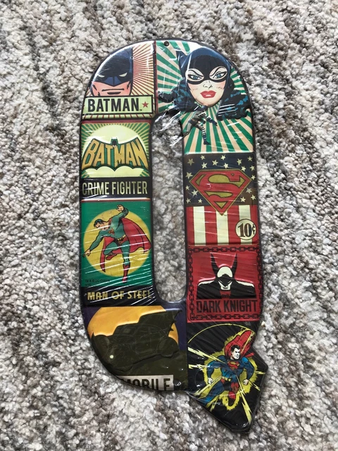 OPEN ROAD MARVEL DC Comics Metal Sign Letter Q Wall Decor Super Heroes ...