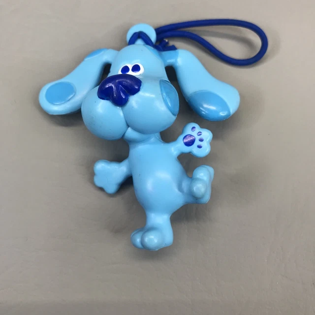 VIACOM 90S NICK Jr Blues Clues Blue Dog Key Ring Back Pack Clip Vintage ...