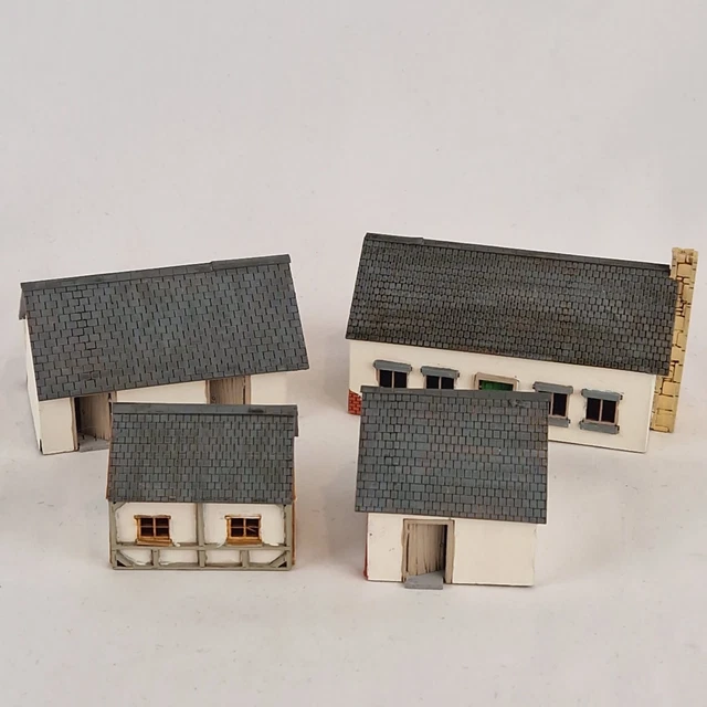 EUROPEAN BUILDING MODELS Flames Of War Houses Shed Hand Painted £19.95 ...