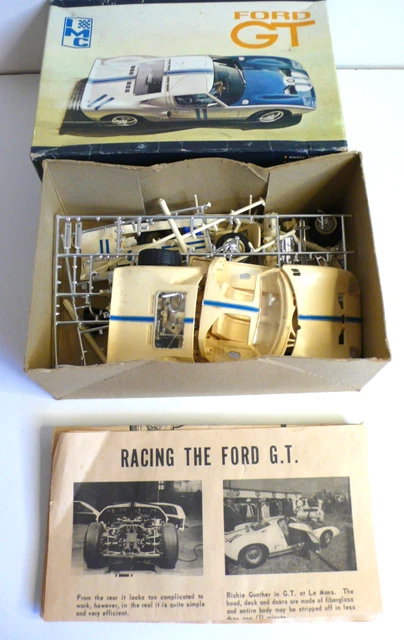 RARE KIT IMC ANCIEN 1/25 ème FORD GT LE MANS 1966 DANS L'ÉTAT COMMENCÉE ...