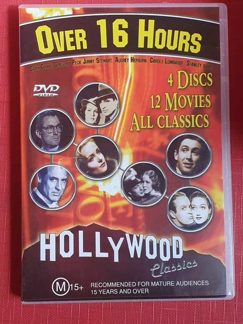HOLLYWOOD CLASSICS GRANT/PECK/STEWART etc-12 Movies - 4 Disc Set - DVD ...