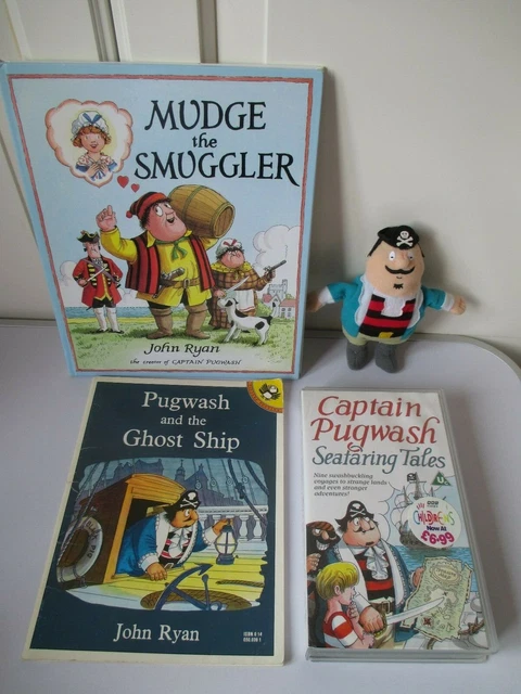 HB MUDGE SMUGGLER PB Ghost Ship Captain Pugwash Toy Seafaring Tales VHS ...