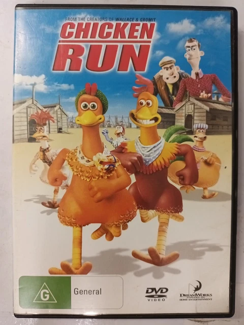 CHICKEN RUN DVD VGC Region 4 Family Animation Free Postage bs45 $9.52 ...
