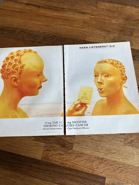 ORIGINAL B&H BENSON and Hedges Cigarettes Magazine Advert Poster Retro ...