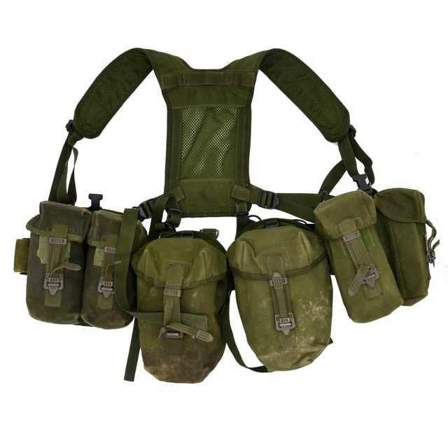 CHEST RIG TACTICAL British Army Airborne Webbing Set Olive Green Vest ...