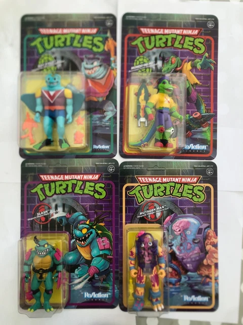 TEENAGE MUTANT NINJA Turtles Super 7 Reaction Action Figures Wave 4 ...