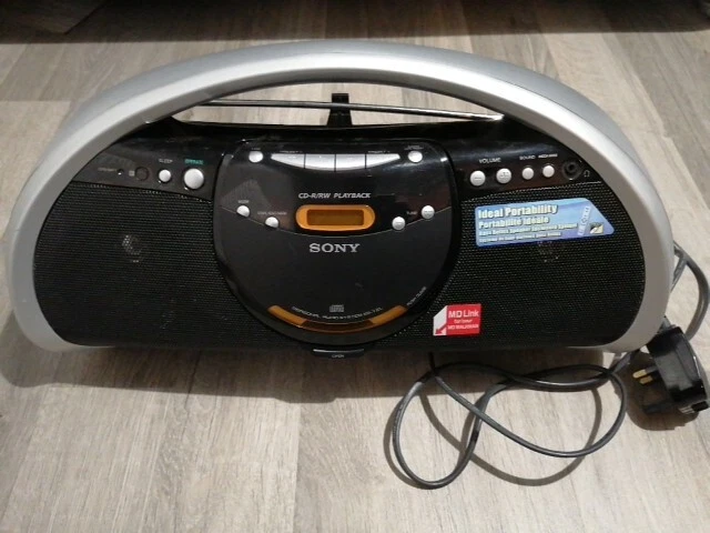 SONY ZS-Y2L BOOMBOX CD retrò vintage lettore radio AM/FM md link raro EUR 46,70 - PicClick IT