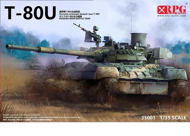 RPG MODEL 1/35 Soviet/Russian T-80U Main Battle Tank (MBT) $100.50 ...