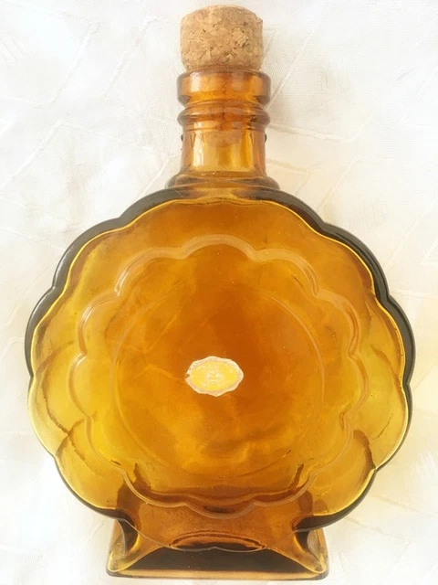 RARE VINTAGE AMBER Glass Wine Bottle by Tzor, Bat-Yam, Israel £68.69 ...