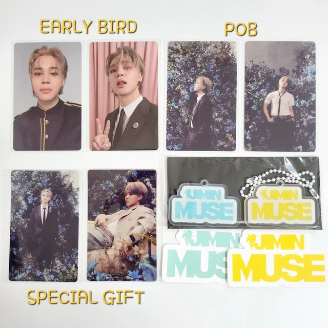 BTS JIMIN 'MUSE' WEVERSE SHOP POB EARLY BIRD CADEAU SPÉCIAL PHOTOCARD ...