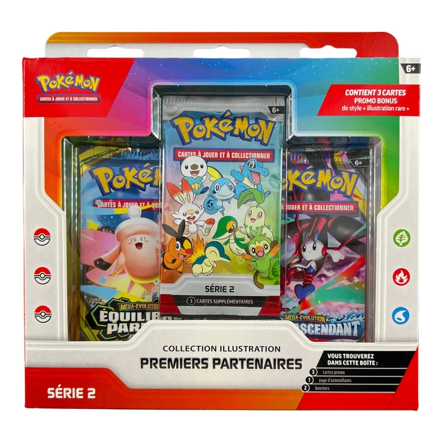 POKEMON 🇫🇷 BOX 30 Years Collection First Partners Series ME03 ME04 2 A ...
