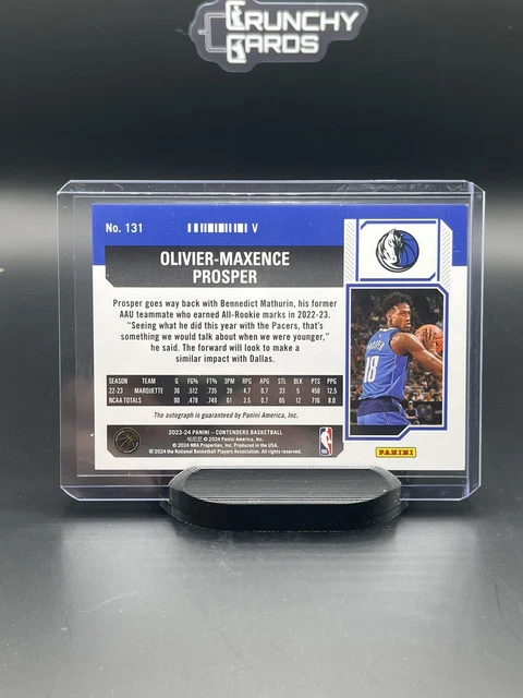 2023-24 CONTENDERS OLIVIER-MAXENCE Prosper Rookie biglietto variazione auto/99 EUR 0,94 ...