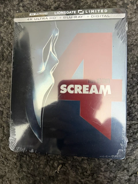 SCREAM 4 LIONSGATE Exclusive 4K Uhd Blu-Ray Steelbook New & Sealed £63. ...