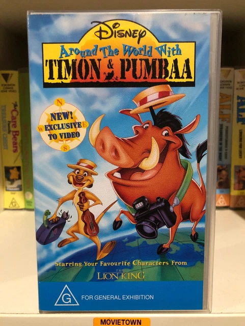 AROUND THE WORLD WITH TIMON & PUMBAA - RARE DISNEY Home Video Issue ...