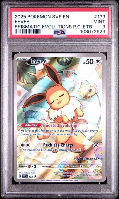 2025 POKEMON PRISMATIC Evolutions Pokemon Center Etb Promo Svp #173 ...