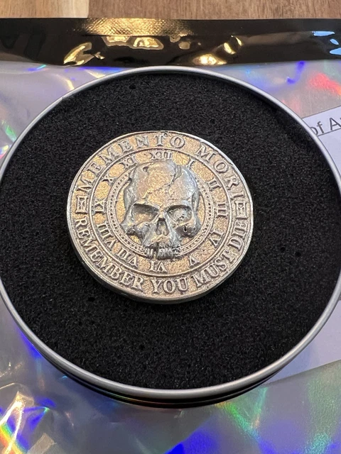 HAND POURED SOLID Silver Pirate Coin 26.8g Gram Bullion Collectible £10 ...