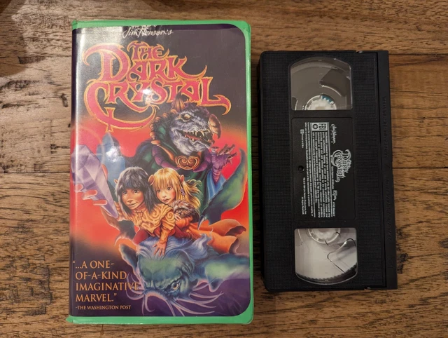 VTG JIM HENSONS The Dark Crystal VHS Clamshell Fantasy Adventure Family ...