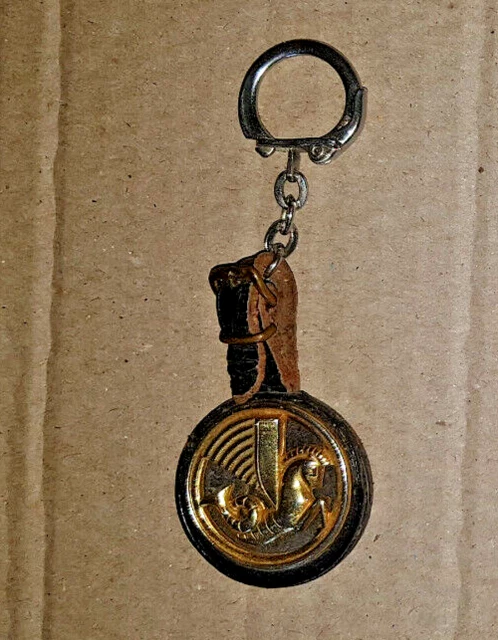 PORTE CLEF CLÉE LOGO AIR FRANCE CREVETTE PEGASE METAL CUIR AVIATION ...