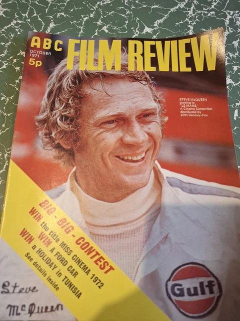 ABC FILM REVIEW Magazine OCTOBER 1971 Steve McQueen Twins of Evil Dr ...