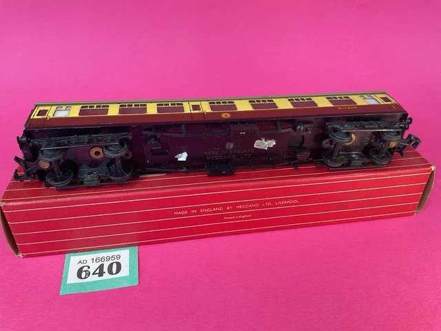 HORNBY DUBLO 4050 Corridor Coach (WR), 1st/2nd Class 2/3 Rail GC, Boxed ...
