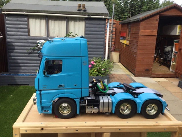 TAMIYA 1/14 RC mercedes truck and trailer £650.00 - PicClick UK