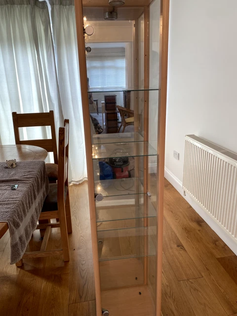 IKEA GLASS DISPLAY cabinet £30.00 - PicClick UK