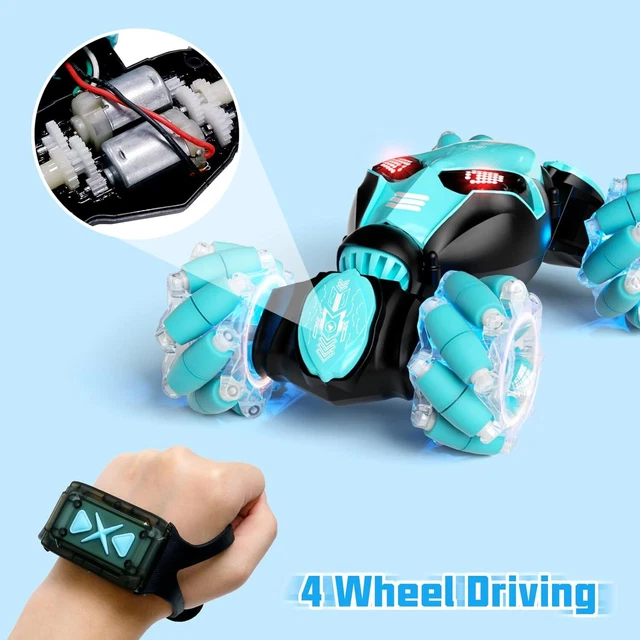 OFF-ROAD DRIFTING RC Car 360° 4WD Hand Gesture Sensing Remote Control ...