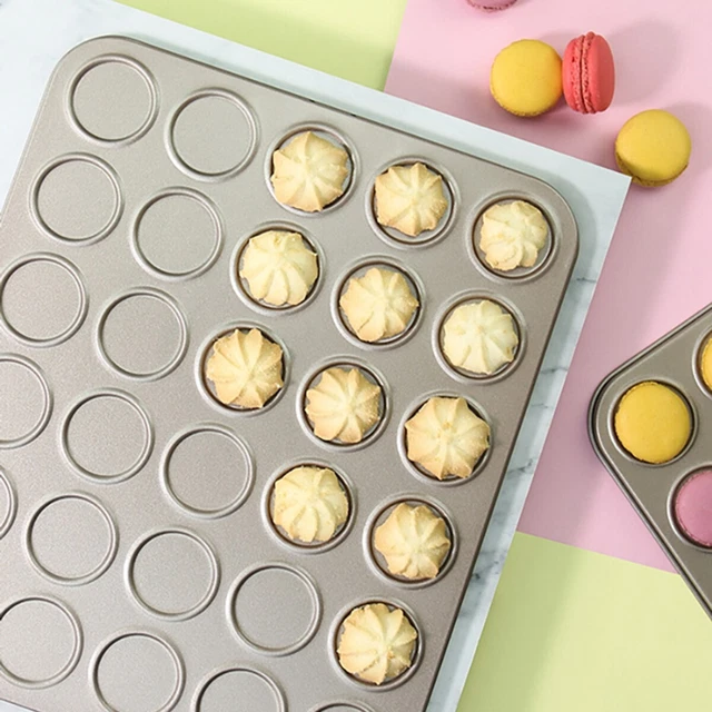 MACARON PAN CARBON Steel Cookie Biscuit Pad Sheet Baking Tray Kitchen ...