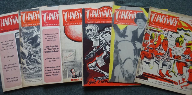 LE CHARIVARI-PAMPHLET MENSUEL-1959-1961-HUMOUR-CARICATURE-DESSINS-7 N ...
