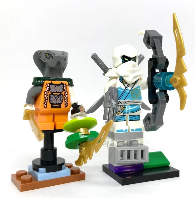 LEGO ZANE DRAGONS NINJA + SNAKE MINIFIGURE WARRIOR movie NINJAGO TM C ...