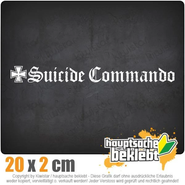SUICIDE COMMANDO CSF0167 20 X 2 CM Jdm Sticker Autocollant EUR 3,17 ...