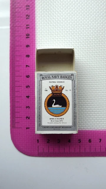 MATCHBOX ROYAL NAVY Crest Badge HMS Cygnet MB1360 £3.73 - PicClick UK