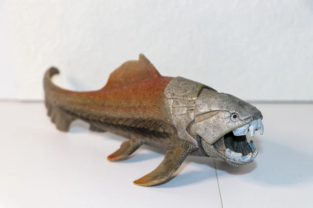 SCHLEICH DUNKLEOSTEUS FIGURE Prehistoric Fish 2015 Jaw Opens & Closes 8 ...