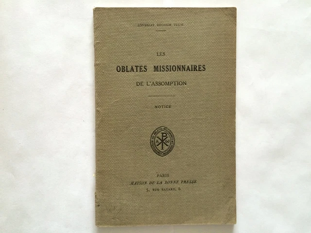 LES OBLATES MISSIONNAIRES De L'assomption 1925 Notice Illustre EUR 5,00 ...