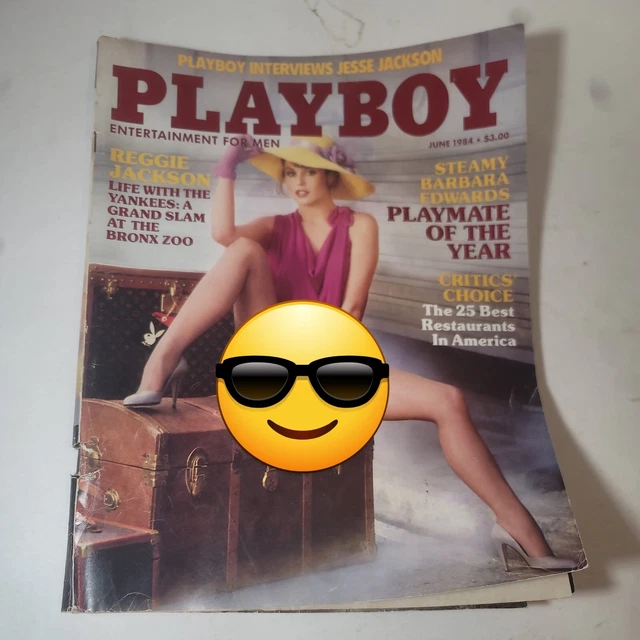 PLAYBOY MAGAZINE JUNE 1984 Reggie Jackson Bronx Zoo Barbara Edwards Restaurants EUR 18,20 ...