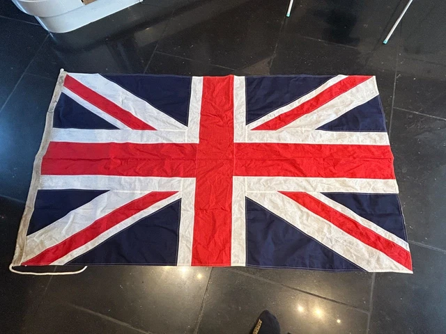 ORIGINAL WW2 BRITISH ARMY WD MARKED & DATED 1943 Union Jack FLAG $1.33 ...