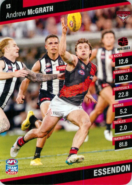 2024 ESSENDON BOMBERS AFL TeamCoach Card - Andrew McGrath EUR 2,90 ...