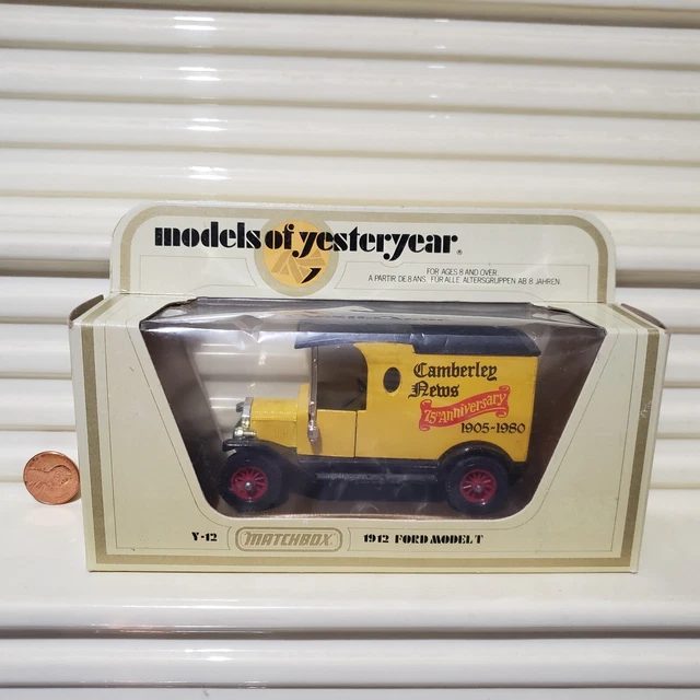 LESNEY MATCHBOX 1980 Code 2 Yesteryear Y12 CAMBERLY NEWS 75 Yrs Model T ...