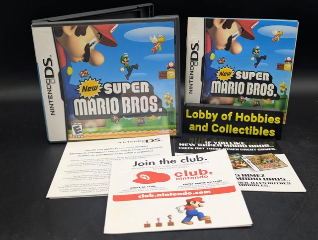NEW SUPER MARIO Bros. ( Nintendo DS ) Fully CIB - Near Mint - Pristine ...