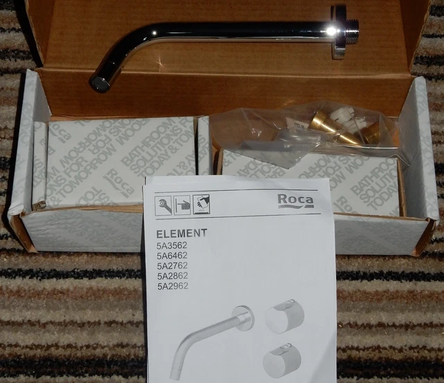 ROCA ELEMENT 3TH Wall Mounted Basin Mixer 5A3562C00 £120.00 - PicClick UK