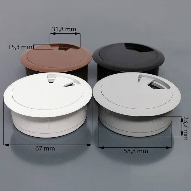 KABELDOSE BÜRO SCHREIBTISCH Kabeldurchführung Kabel Schreibtischdose ...