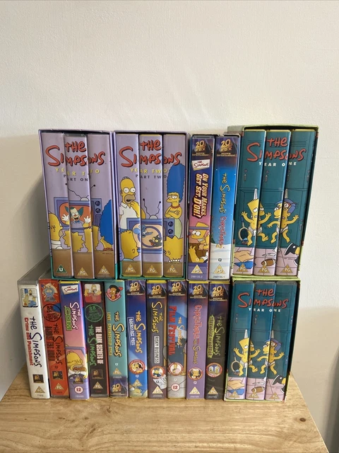 THE SIMPSONS VHS Bundle including Year 1 X2 And Year 2 Both Parts £45. ...