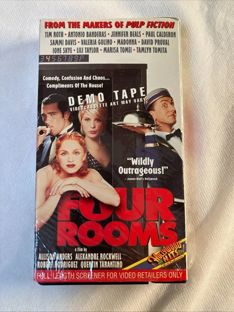 FOUR ROOMS QUENTIN Tarantino Film VHS Screener/Demo Tape £21.91 ...